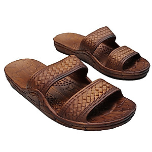 IMPERIAL SANDALS HAWAII Double Strap Jesus Style Hawaii Sandals Size 12 Women /10 men, Unisex Sandal for Women Men and Teens