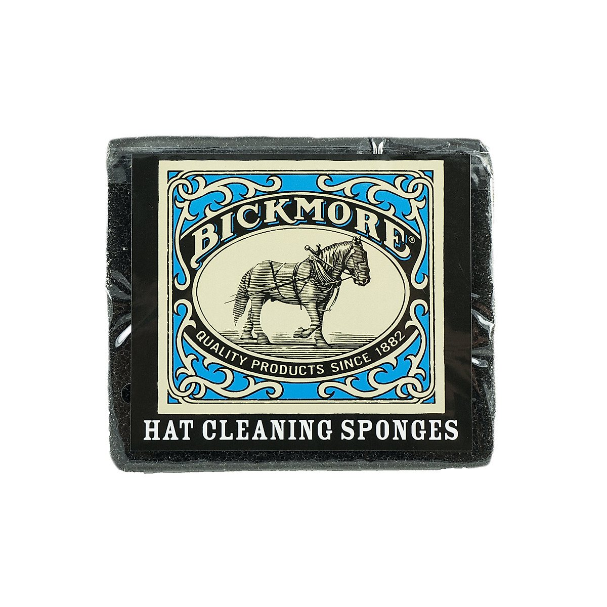 Bickmore Felt Hat Cleaning Sponge - Perfect for Western, Cowboy, Cowgirl Hats & More Black
