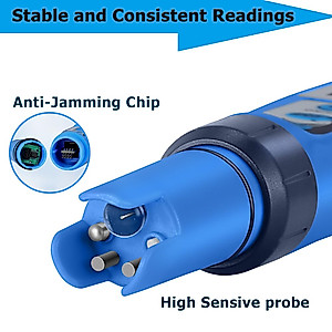 YINMIK pH Probe for YK-5, Replaceable pH Electrode with 12.88mS/cm Calibration Solution for Pool, with Gift KCL pH Storage Solution Kit