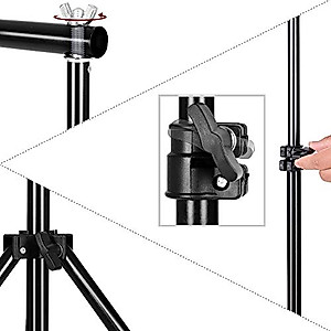 SH Heavy Duty Background Stand, 2x2M Backdrop Support System Kit with Carry Bag for Photography Photo Video Studio,Photography Studio1