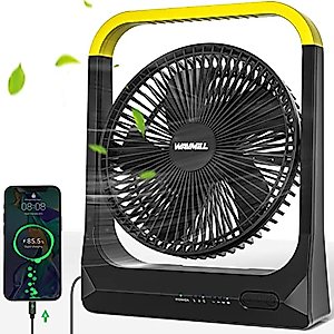 8-inch 10400mAh Battery Operated Fan(up to 28Hrs work time) - Portable Fan Rechargeable - USB Personal Desk Fan - Battery Powered Fan use for Bedroom, Desktop, Table, Office, Camping, and Outdoor