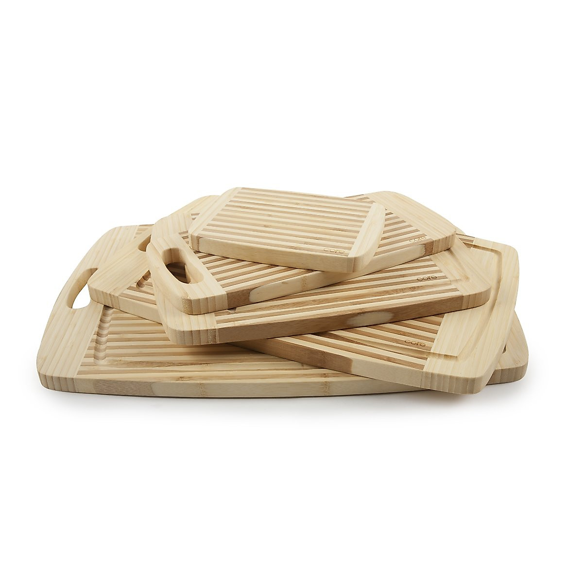 Core Bamboo Tulip Collection Cutting Board, Natural, Medium