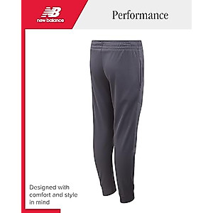 New Balance Boys' Sweatsuit - 2 Piece Performance Tech Fleece Hoodie Sweatshirt and Sweatpants - Jogger Pants Set (8-12), Size 8, Graphite