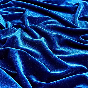 Stretch Velvet Royal, Fabric by the Yard