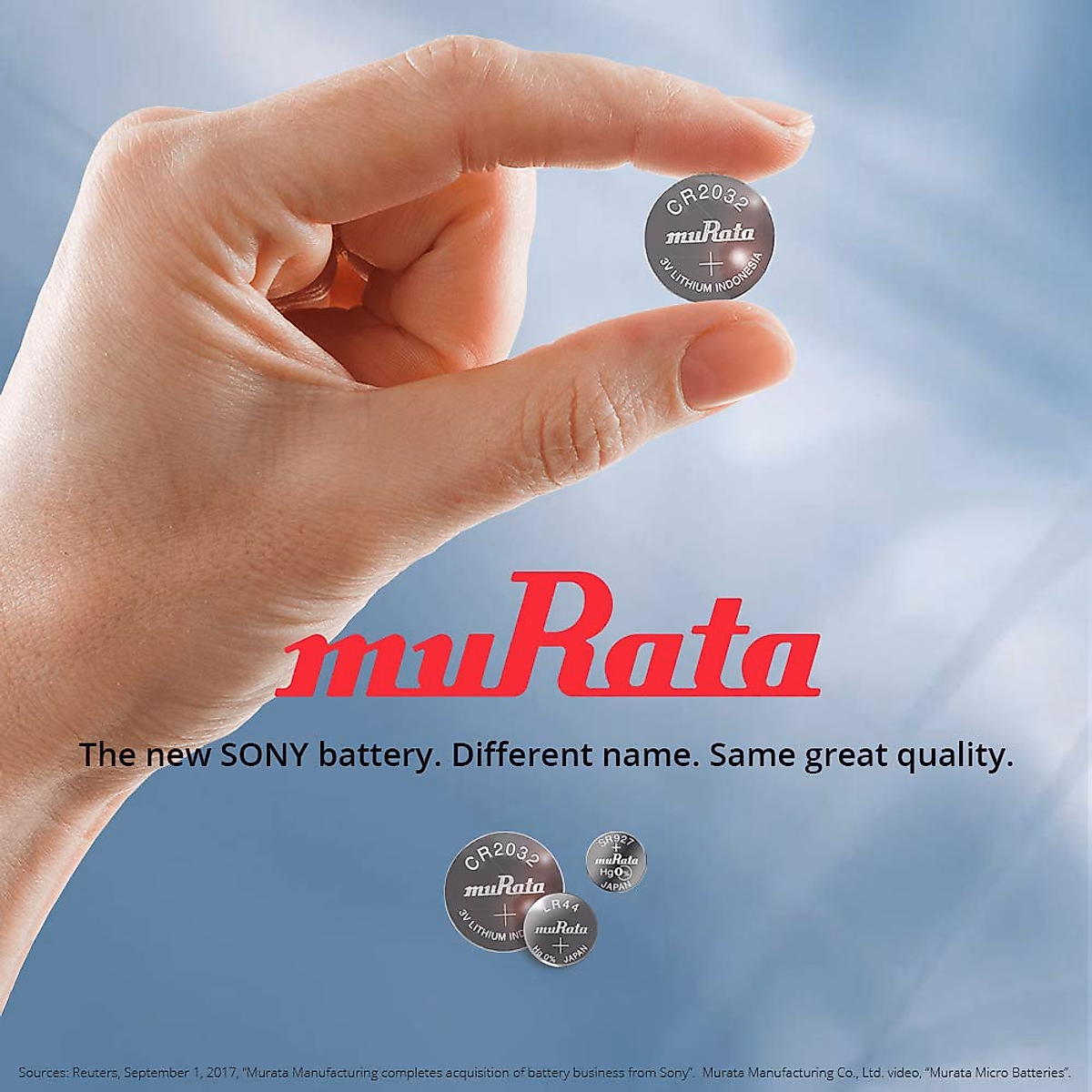 Murata 315 Battery SR716SW 1.55V Silver Oxide Watch Button Cell (10 Batteries)
