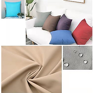 Heavyoff Pack of 2 Outdoor Waterproof Pillow Covers Decorative Throw Pillow Covers Furniture Cushion Cases Spring for Chair Patio Garden Couch Tent Balcony Sofa, Dark Purple, 16"x16"