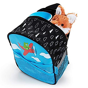 Brica by-My-Side Toddler Safety Harness Backpack with Leash, Owl, Blue