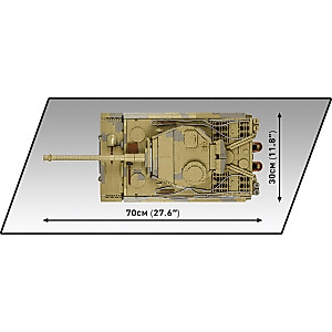 BRICKCOMPLETE COBI 2801 Panzerkampfwagen VI Tiger 131 Executive Edition, 8000 Pieces, 1:12 Scale, Extra Large Model Kit for Older Children & Adults