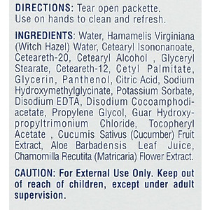 Singles Sensitive Skin Individually Wrapped Hand Moist Wipes, 24 Count (Pack of 1)