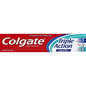 Colgate Triple Action Toothpaste, 4 Ounce