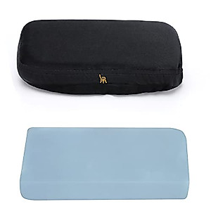 Comfort Memory Foam Armrest Pads for Office Chair Gaming Chair Arm Rest Covers for Elbows Ergonomic Armrest Pillow Pads for Desk Chair (Black, Set of 2)