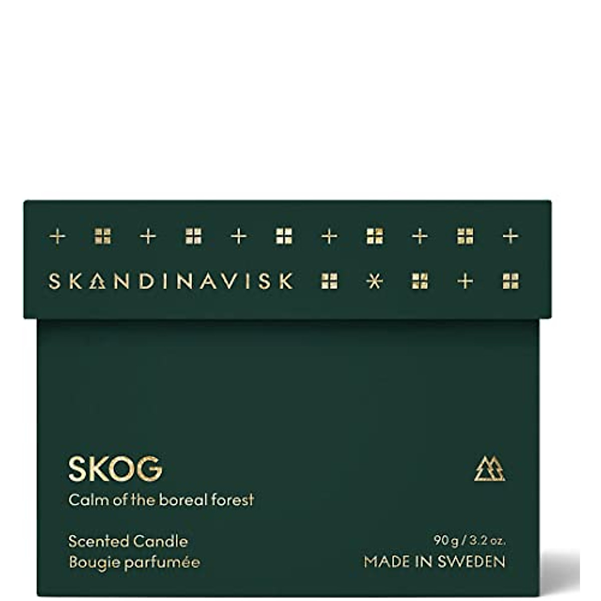 Skandinavisk Skog 'Forest' Scented Candle. Fragrance Notes: Pine Needles and Fir Cones, Birch Sap and Lily of The Valley. 3.17 oz.