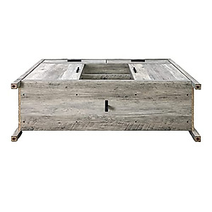 ICE ARMOR 99-78108FV-GreyPine 47" W Sideboard Storage Modern Dining Server Cupboard Buffet Table with Two Cabinets and Drawers in Grey Pine Finish