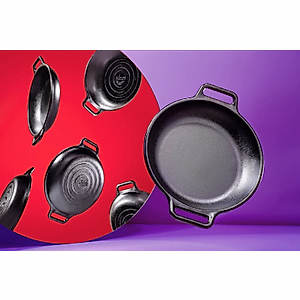 Lodge BOLD 12 Inch Seasoned Cast Iron Skillet with Loop Handles, Design-Forward Cookware