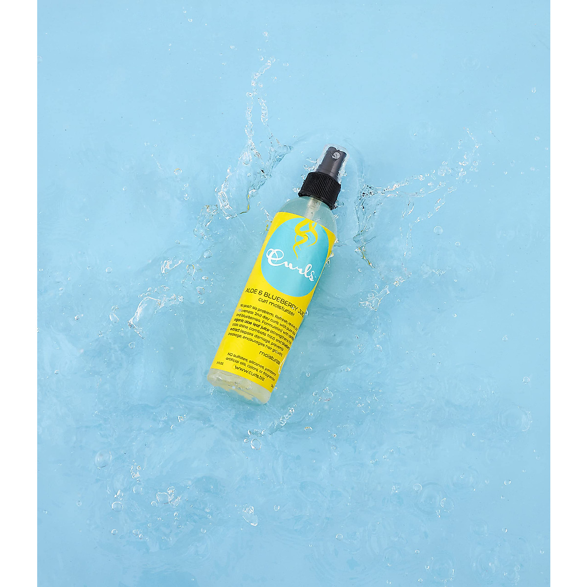 Curls Blueberry Bliss Aloe & Blueberry Juice Moisturizer - 8 oz, Refresh and Rejuvenate, Adds Shine, Combats Frizz, Moisturizes and Helps Prevent Damage and Breakage