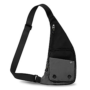 LPPJY Sling Bag Chest Shoulder Backpack Crossbody Bags for Men Women Casual Daypack Travel Outdoors (Grey)