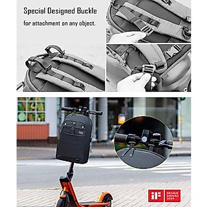 Niche Motorcycle Light weight Backpack, Waterproof laptop Backpack for Motorcycling, Commuting, Cycling, Travel Work Flight, Fits 15-inch Laptop with USB Plug 20L (N-19203+N-19801+N-19804)