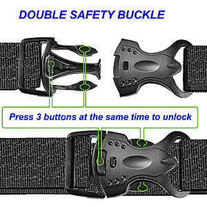 Woyeainy Double Doors Fefrigerator Locks for Kids Child French Door Fridge Locks for Baby Safety Fridge Guard Strap for RV Cabinet (Black) (3 Key, Black)