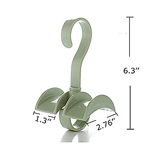 Stackable Storage Hanging Closet Organizer Purses Handbags Tie (Set of 8), Random, One_Size