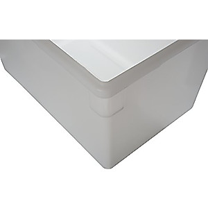 Carlisle FoodService Products Storplus Food Storage Container with Stackable Design for Catering, Buffets, Restaurants, Polyethylene (Pe), 21.5 Gallon, White, 21.5 Gallon, 26" x 18" x 15"