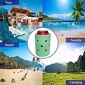 Ceyunsal Drink Cans Holder Charm Accessories Compatible with Bogg Bags Keep Water Bottles and Sunscreens Handy with Your Tote Bag Black (Green)