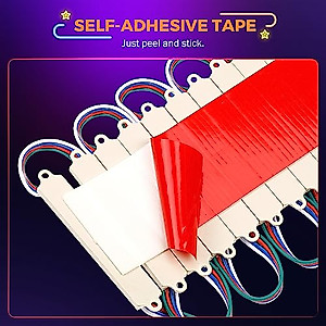 BEAMNOVA RGB Commercial Storefront Light Kit 40Ft Window Lights Modules with Remote, Bluetooth Control Box DC 12V Power Supply Transformer Adhesive Waterproof Outdoor Strip Lights