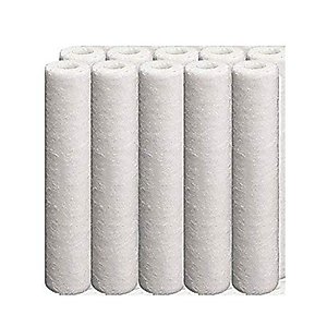 10-Pack Compatible for GE GXWH20S Polypropylene Sediment Filter - Universal 10-inch 5-Micron Cartridge for GE SINGLE SUMP WHOLE HOME FILTRATION SYSTEM by CFS