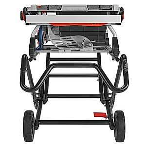 BOSCH GTS15-10 10 Inch Portable Jobsite Table Saw with Gravity-Rise Wheeled Stand, 15 Amp, 32-1/8 Inch Rip Capacity, 4 HP