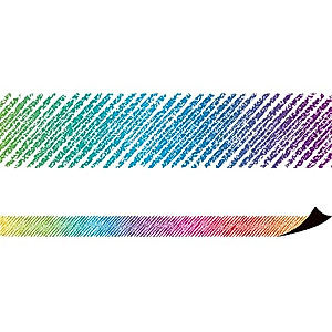 Teacher Created Resources Colorful Scribble Magnetic Border, 77290 0.375 H x 27.5 L x 3 W