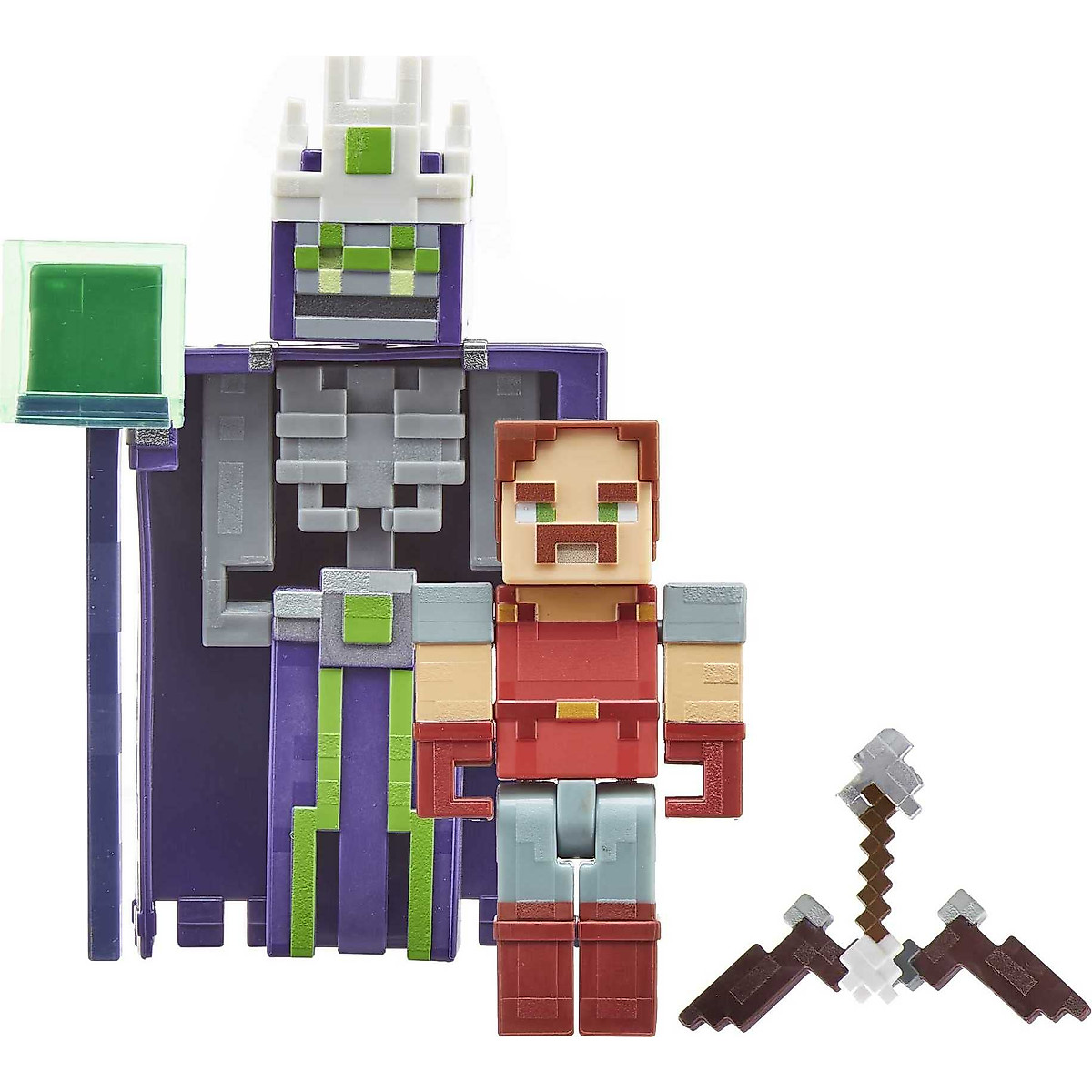Mattel Minecraft Dungeons 2-Pack of Action Figures with Nameless One & Hal in 5.5-inch Scale, Collectible Set Inspired by The Video Game