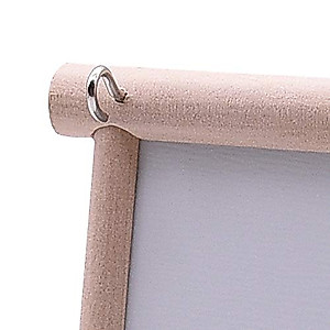 HANZE Bird Mirror with Swing Hummingbird Swing Bird Perches for Parrots Stand Wooden Swing Toy for Macaws Lovebird Cockatoo Parakeet Conure Finch Cockatiels,4 Pack