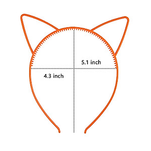 Zifengcer 10 Pcs Plastic Cat Ears Headbands for Kids Girls Women Multicolor Cute Sawtooth Kitty Ears Headwear Gifts Party Halloween Birthday Supplies