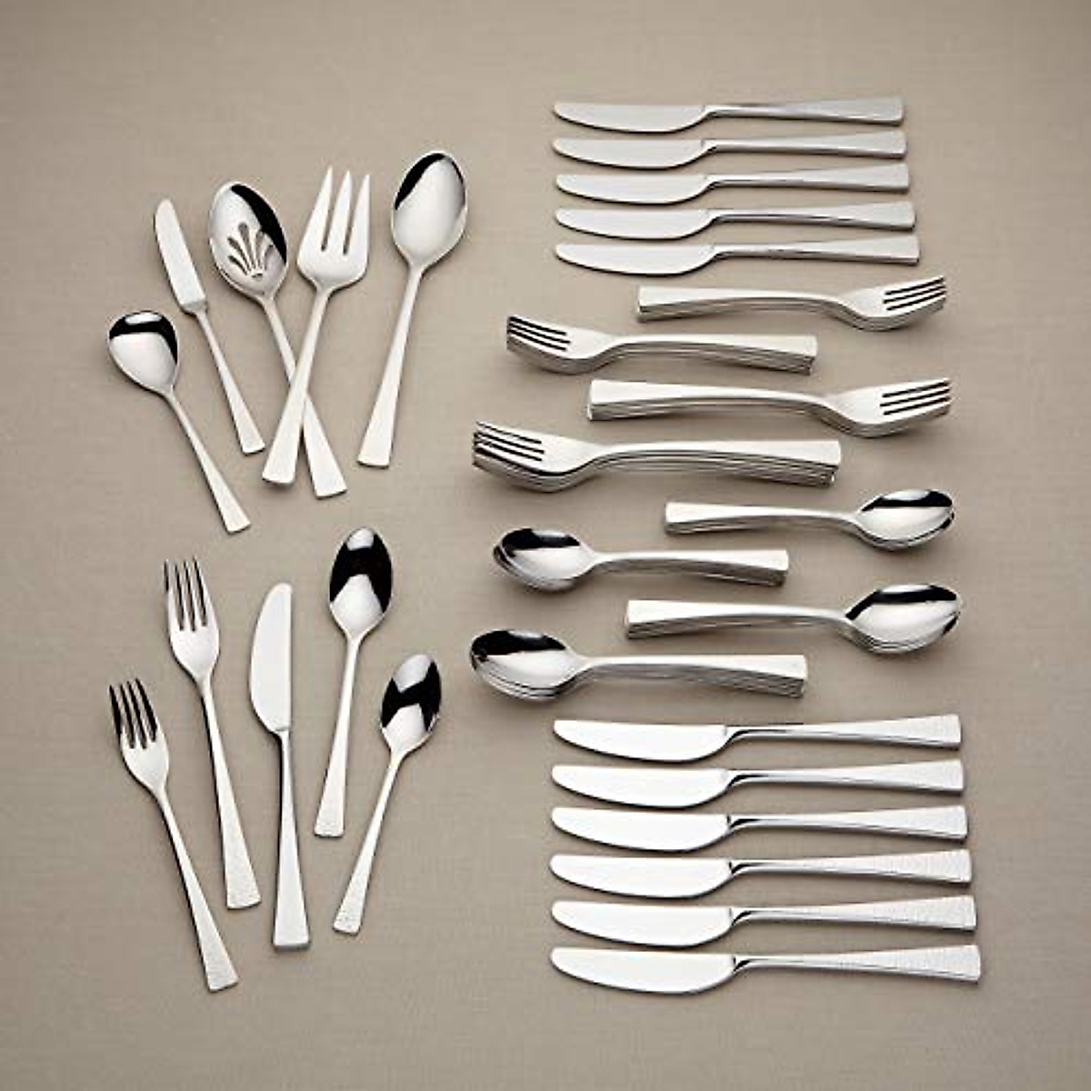 Gorham 871430 Biscayne 65-Piece Stainless Flatware Set, Silver
