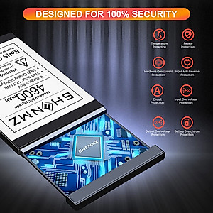 SHENMZ for LG V20 Battery, 4600mAh [2025 New Upgrade] High Capacity Replacement Battery for LG Stylo 3/ Stylo 3 Plus H918 H910 LS997 US996 VS995 V995 BL-44E1F Spare Battery