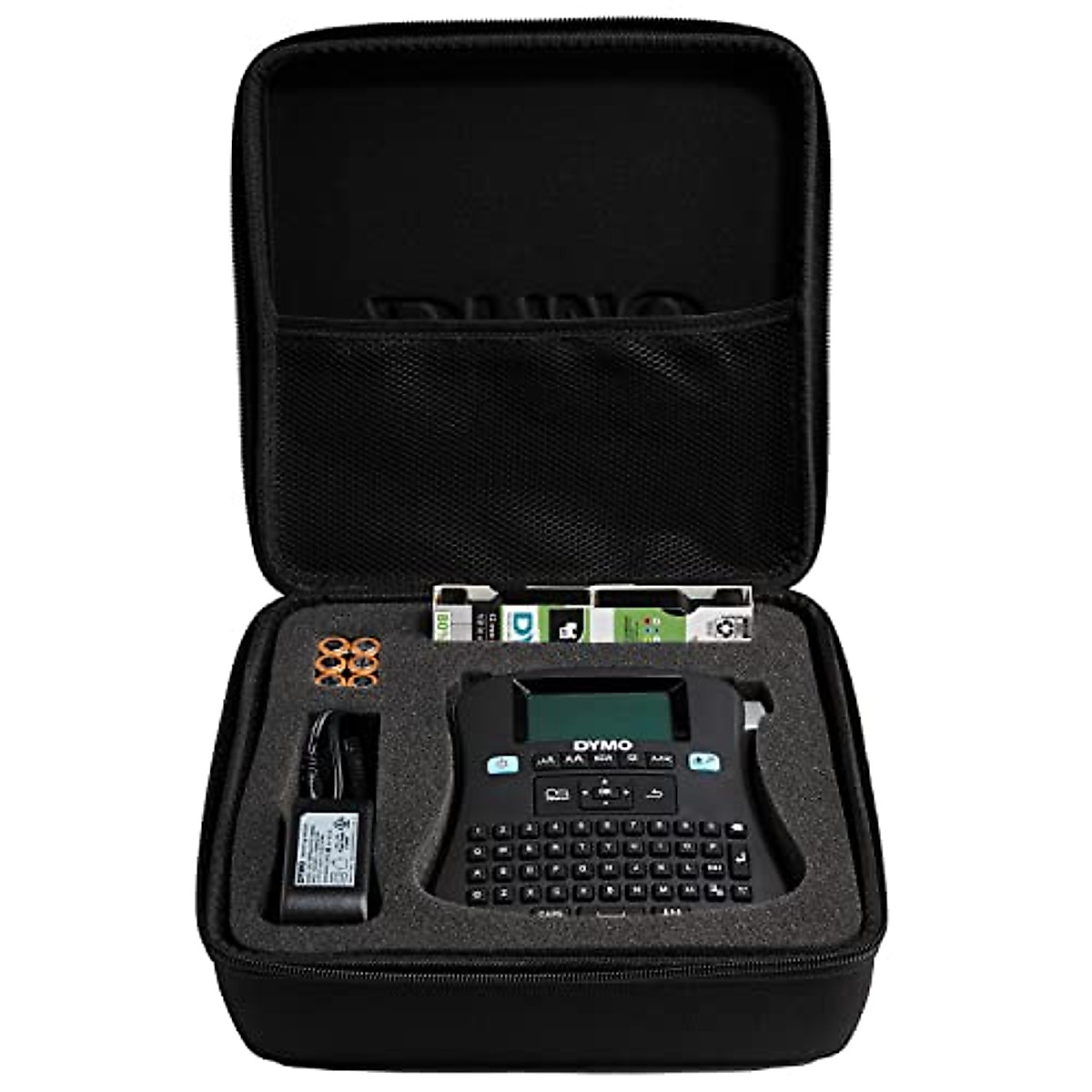 Dymo LM210D Desktop Kit Case 2 Tapes AA Batt Ac Adapter
