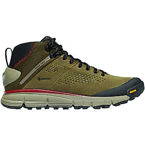 Danner Trail 2650 Gore-Tex Mid 4" Waterproof Hiking Shoes for Men - Suede and Textile Upper with Comfort Footbed, EXO Heel System & Traction Outsole, Dusty Olive - 7 D