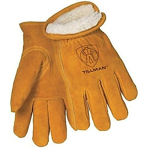 Tillman 1450 Split Cowhide Pile Lined Winter Gloves X-Large, Gold