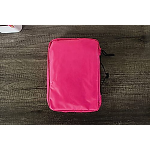 Adventure Bible Cover for Girls, Zippered, with Handle, Nylon, Pink, Medium