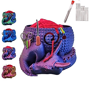 Fantasy Dragon and Egg Yarn Bowl, Knitting Bowls for Yarn, Yarn Bowls for Crocheting, Yarn Holder for Crocheting, Crochet Accessories,Crochet Hooks, Knitting Accessories Organizer Gifts (A)
