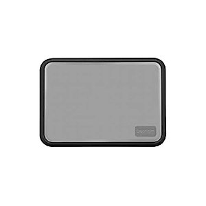 Dreamfarm Fledge | Double-Sided Cutting Board with Non-Slip Rubber Feet & Juice Grooves | Black, 9.8" x 7.1”