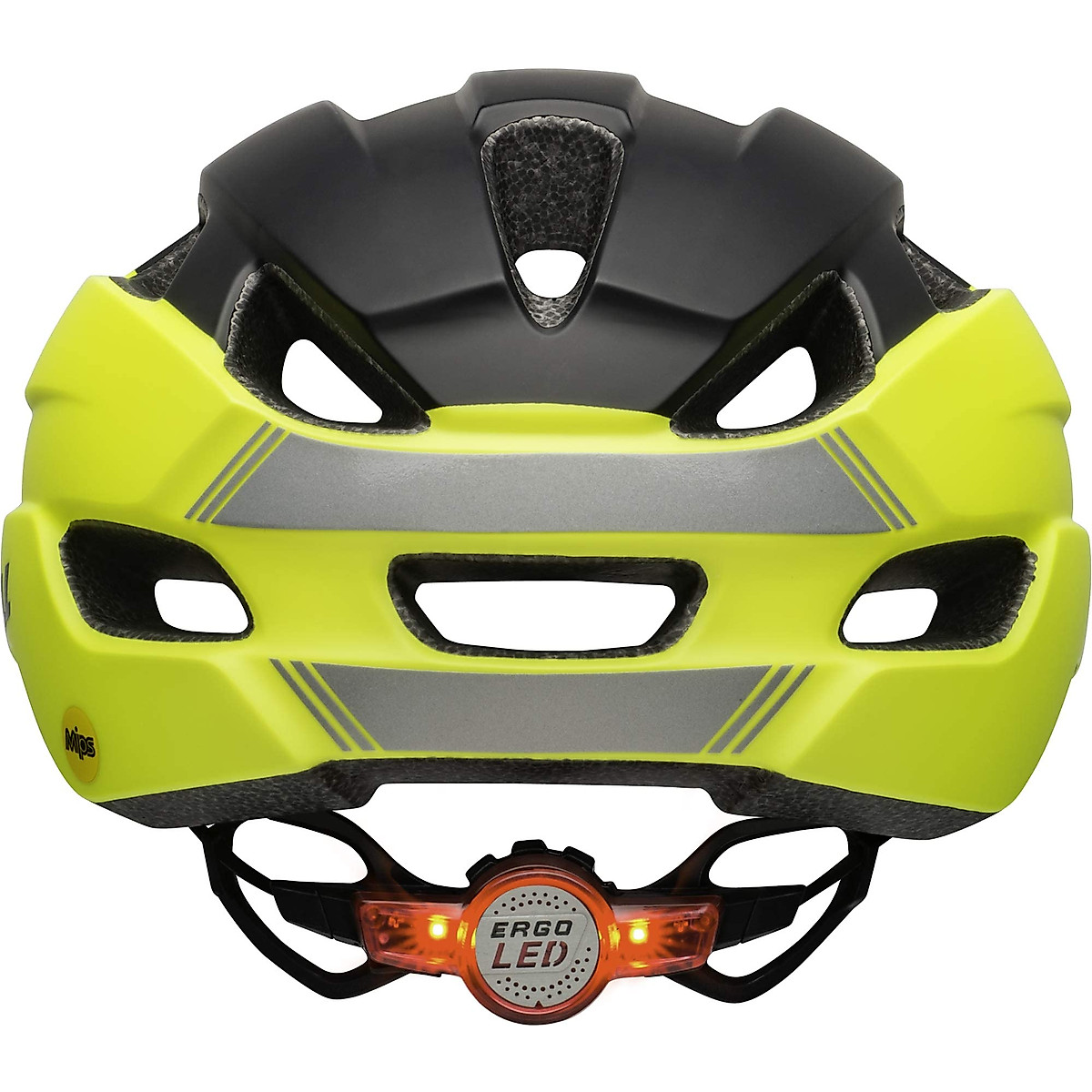 BELL Trace MIPS LED Adult Recreational Bike Helmet - Matte Hi-Viz/Black (2020), Universal Adult (53-60 cm)