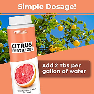 Citrus Fertilizer for All Citrus and Fruiting Trees, Liquid Plant Food 8 oz (250mL)