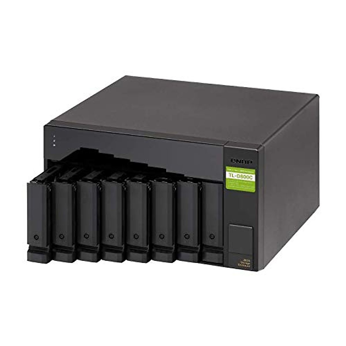 QNAP TL-D800C 8 Bay Desktop JBOD Storage Enclosure with USB 3.2 Gen 2 Type-C Connectivity