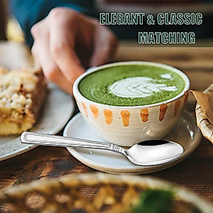 HaWare 60-Piece Heavy Duty Silverware Set, Stainless Steel Flatware Cutlery Set for 12, Fancy Tableware Eating Utensils for Home, Hotel, Restaurant, Include Dinner Knives Forks Spoons, Dishwasher Safe