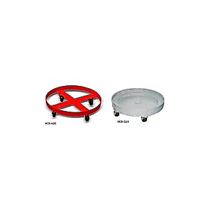 Giant Move CB-Q10 Plastic Drum Dolly for 55 and 30 Gallon Drums, 900 lbs Capacity, 25" Diameter x 7-1/2" Height, Gray