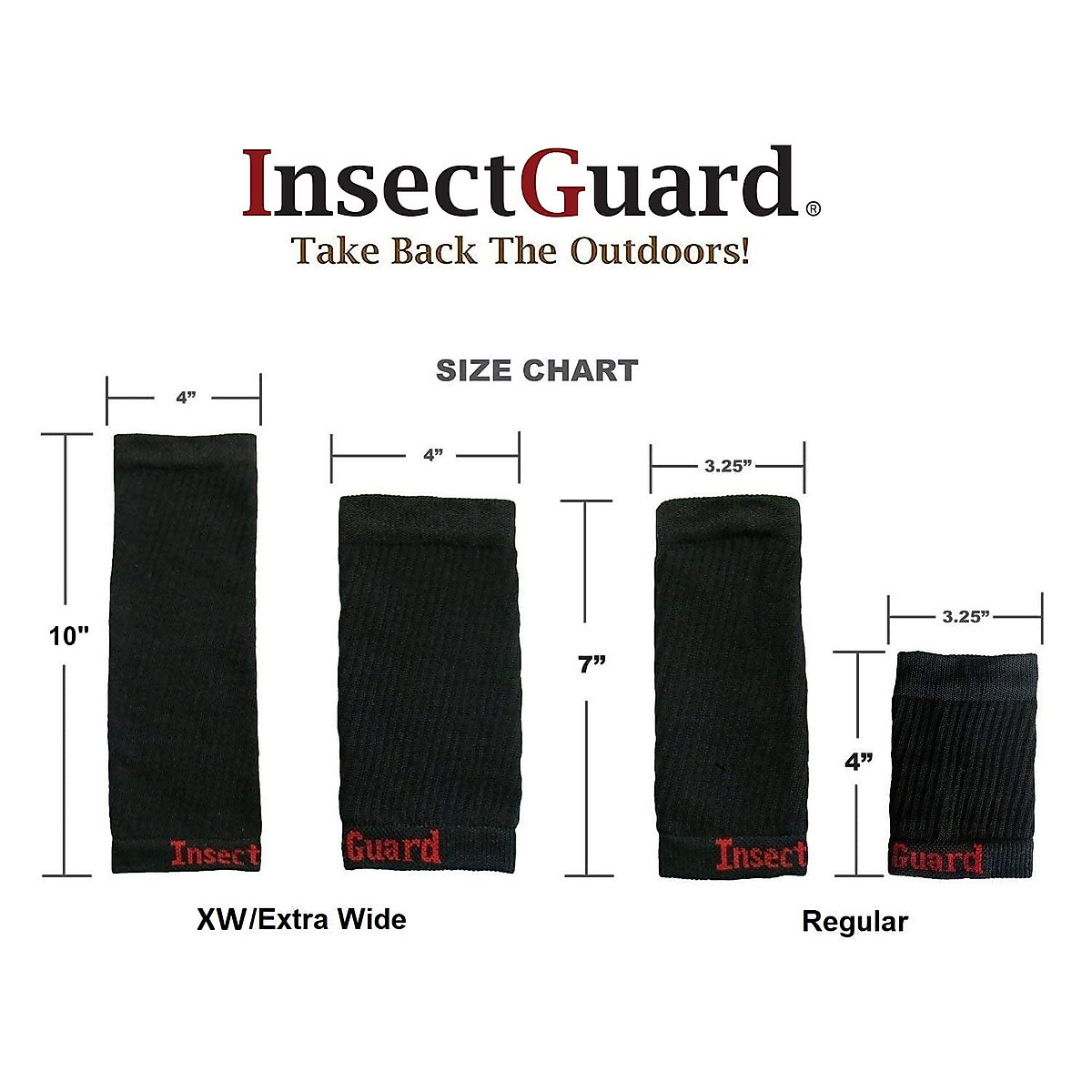 InsectGuard Tick Gaiters - Permethrin Treated, Ticks, Mosquitoes, Flies & More Insect Repellent, Unisex Adult, (Black/Khaki) Complete Package 1