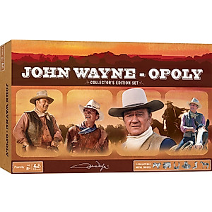 MasterPieces Opoly Board Games - John Wayne Opoly - Officially Licensed Board Games for Adults, Kids, & Family