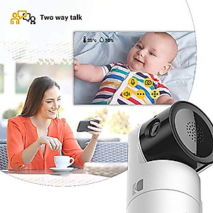 Kodak Cherish C125 Video Baby Monitor, with App and Two Way Talk, Comfort Your Baby, Elderly, Pets and Family from Anywhere, Whether You’re Home or Away (Renewed)
