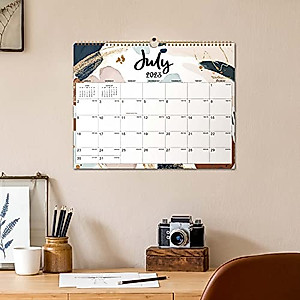 2023-2024 Wall Calendar - 18 Months Calendar from Jul. 2023 - Dec. 2024, 14.8" x 11.6", Twin-Wire Binding, Blank Block with Julian Dates, Perfect for Organizing at Home, School & Office
