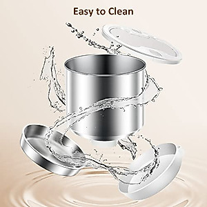 Automatic Cat Feeder, 4.5L Auto Pet Dry Food Dispenser, Stainless Steel Pet Food Dispenser for Cats and Dogs with Voice Recorder, Portion Control and Programmable Timer for 4 Meals Per Day